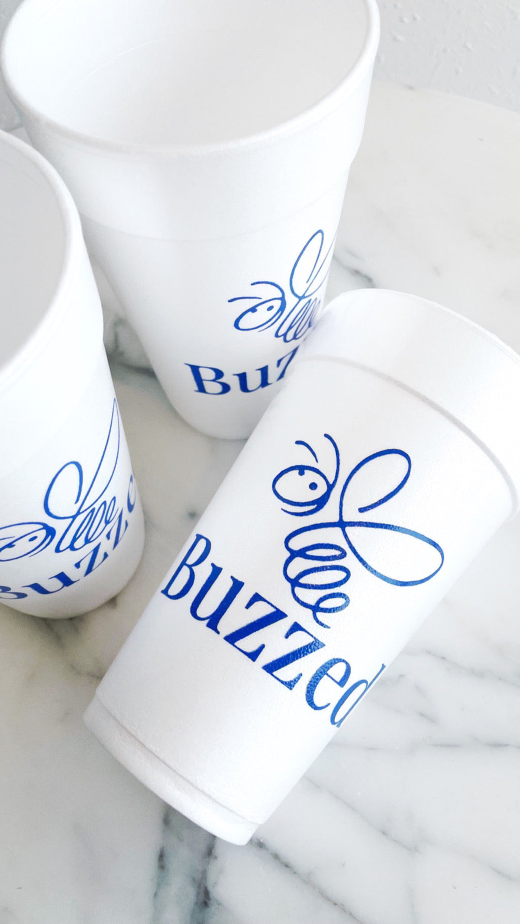 Buzzed Styro cups – Kendall Geldard